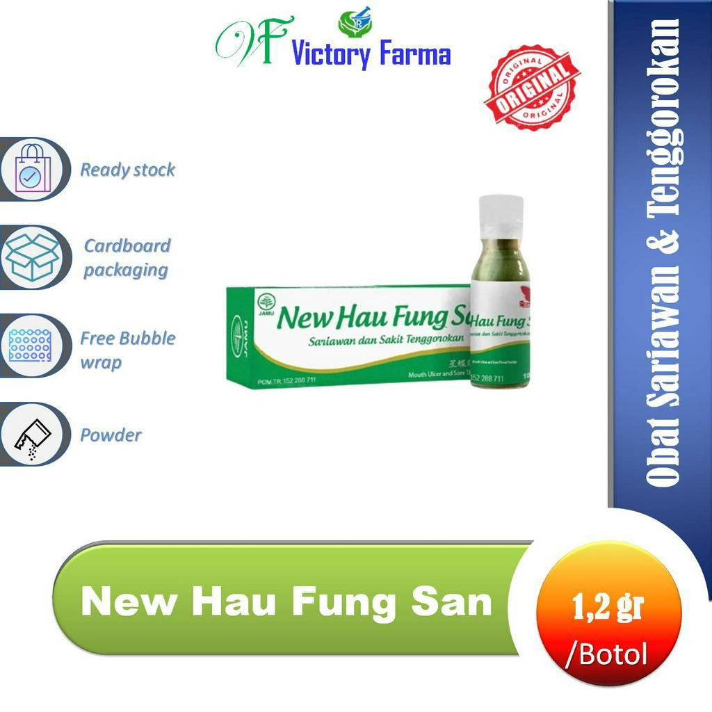 Jual New Hau Fung San Botol @ 1,2 gr/ Obat Sariawan dan Tenggorokan ...