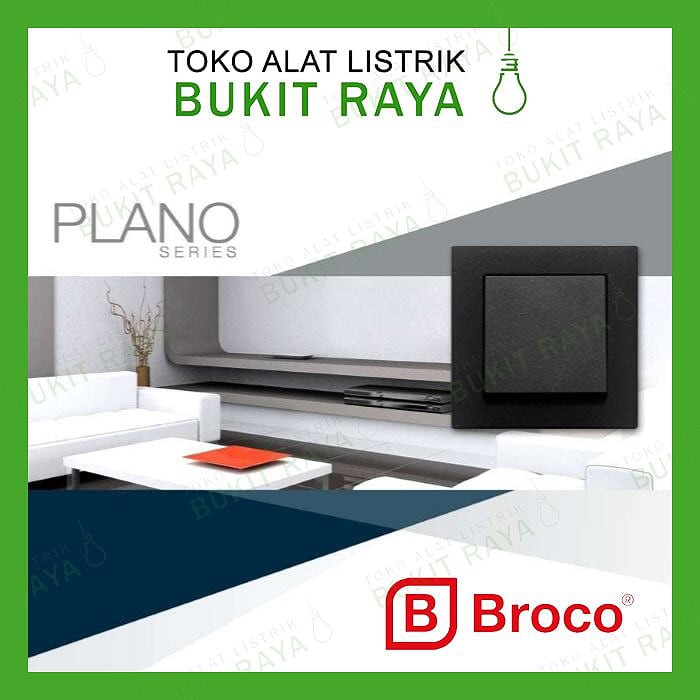 Jual E152 Broco Plano Stop Kontak Tutup Socket Outlet with Hinged Cover ...
