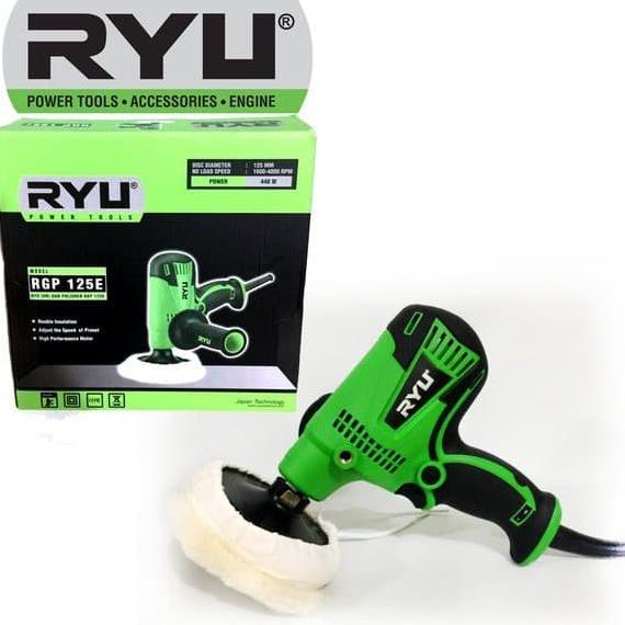 Jual Mesin Poles 5" Ryu Rgp 125E - Polisher Ryu Rgp125E | Shopee Indonesia