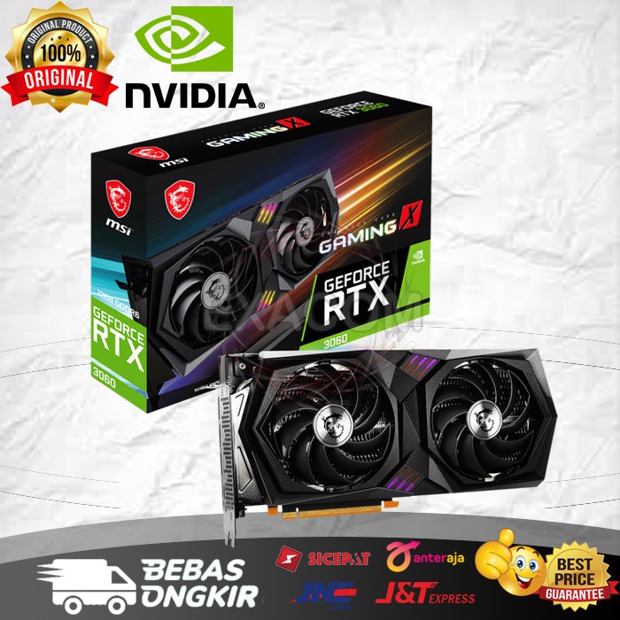 Jual VGA MSI RTX 3060 Gaming X 12 GB GDDR6 / RTX 3060 | Shopee Indonesia