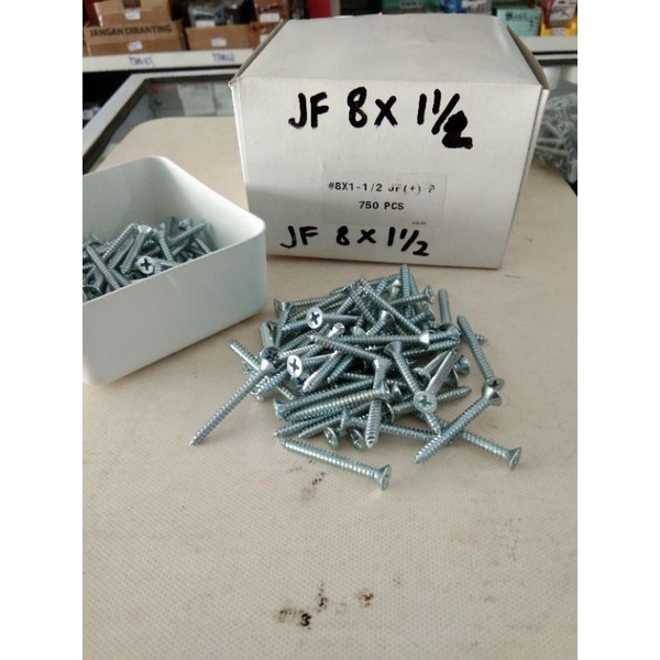 Jual SEKRUP / SEKRUP TAPING JF 8 X 1 1/2 (ECER) | Shopee Indonesia