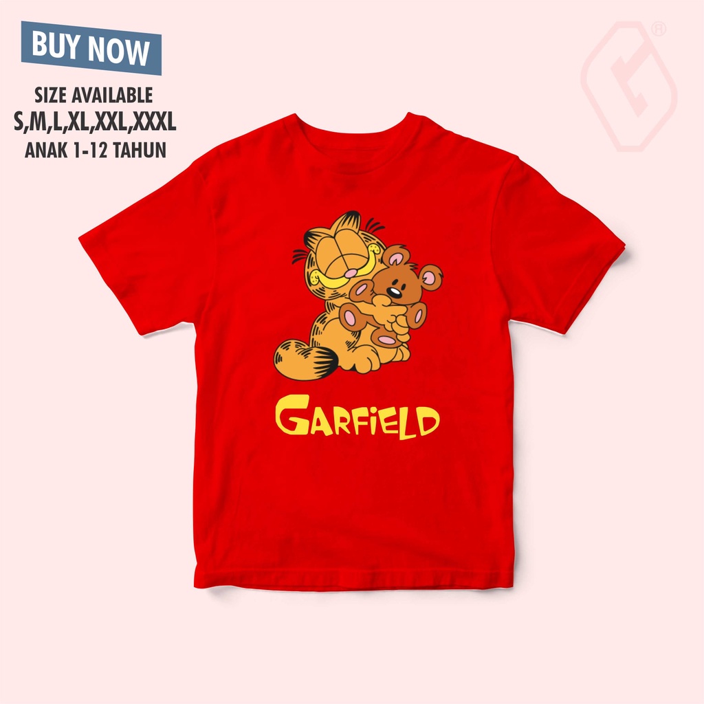Jual baju anak branded garfield / kaos garfield anak | Shopee Indonesia
