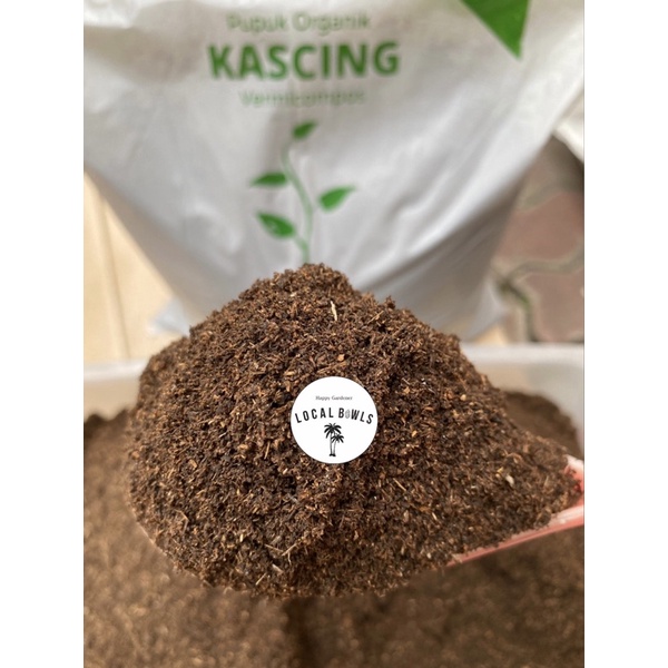 Jual pupuk kompos kascing vermicompost 1kg | Shopee Indonesia