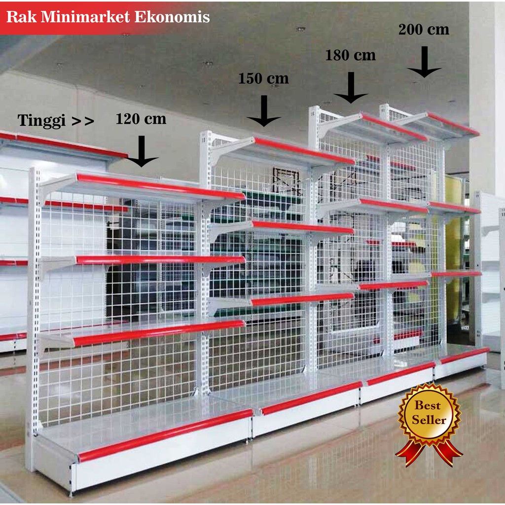 Jual Rak Minimarket 4035 - Rak Toko Lebar Shelving Bawah 40 Atas 35 cm ...