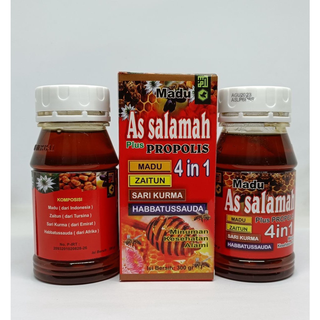 Jual Madu Assalamah 4 in 1 Madu Habbatussauda, Zaitun 350ML by rayya ...