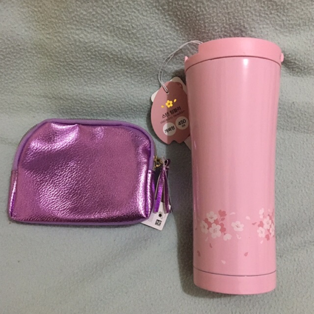 Jual Daiso Korea Kr Spring Edition - Pouch / Purse & Tumbler Tumblr ...