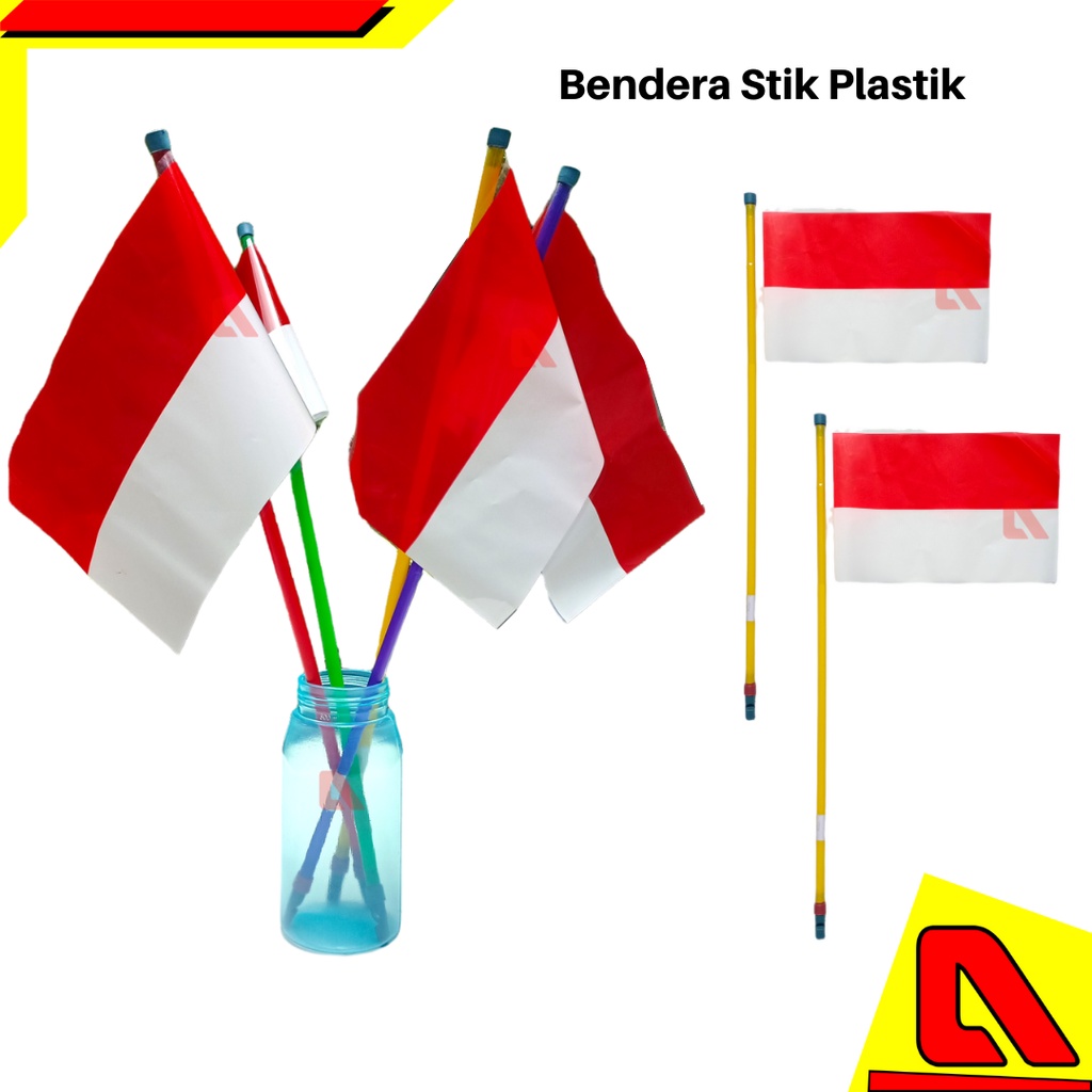 Jual BENDERA STIK PLASTIK MERAH PUTIH | Shopee Indonesia