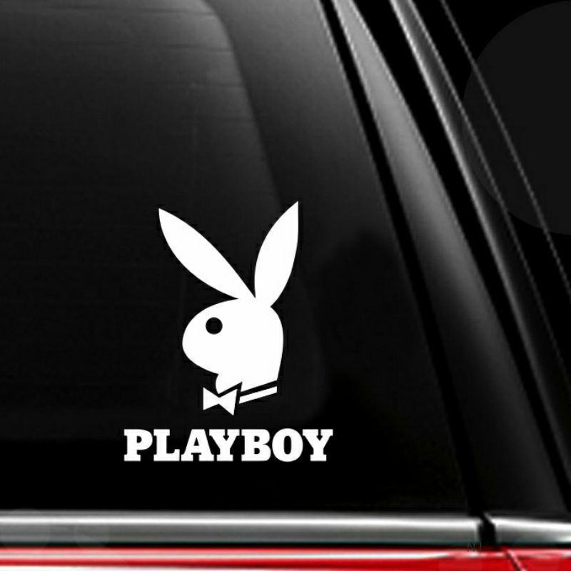 Jual Stiker Kaca Mobil Body Mobil Playboy Play Boy Stiker Cutting ...