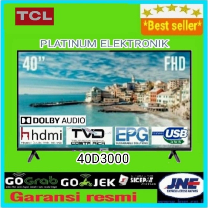 Jual LED TV TCL 40 inch L40D3000B Digital Full HD Garansi Resmi - TANPA ...