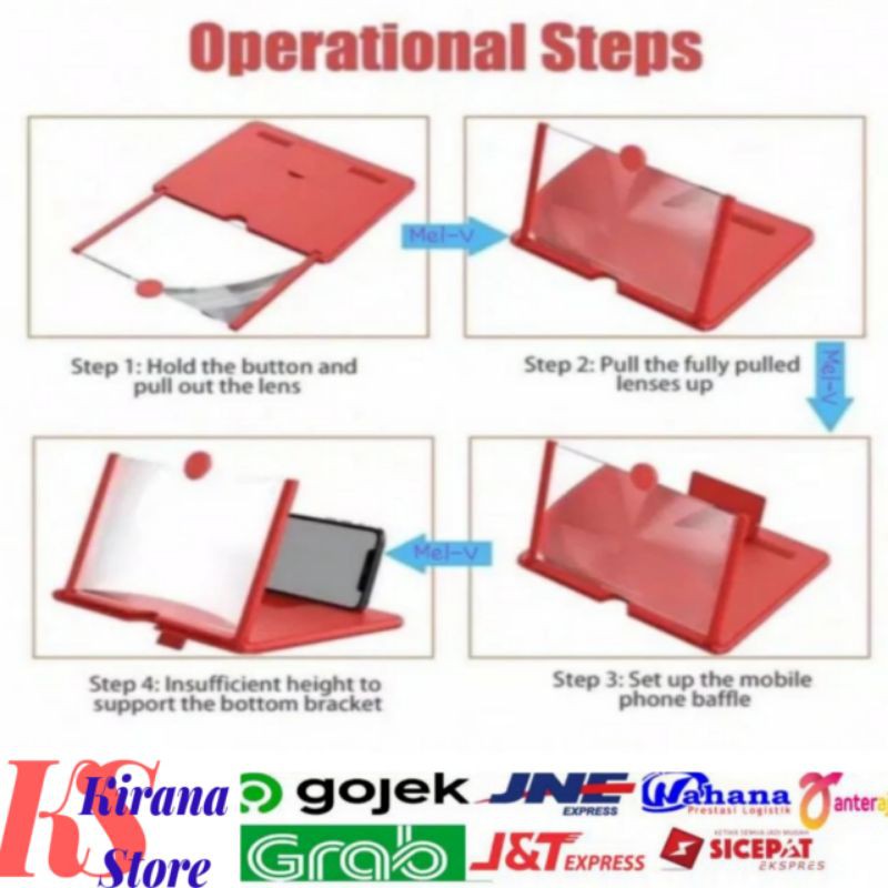 Jual Kaca Pembesar Layar HP 10 inch Model Lipat - Enlarged Screen ...