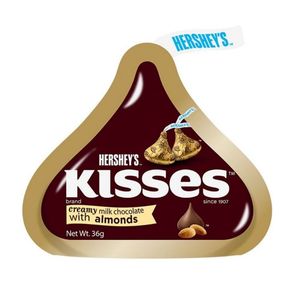 Jual HERSHEY'S KISSES 36 g Chocolate Milk Almond Cookies & Cream ...