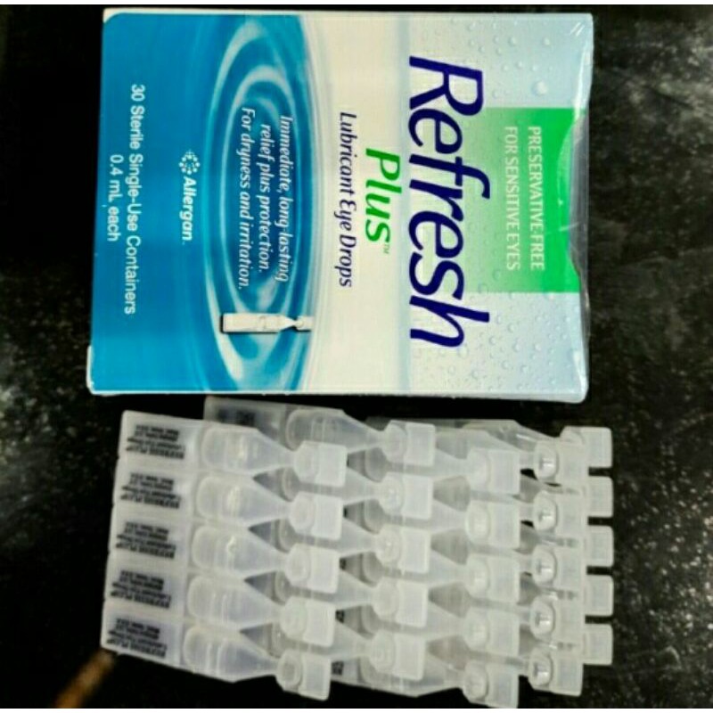 Jual REFRESH PLUS LUBRICANT EYE DROP 3@ 0,4ML | Shopee Indonesia