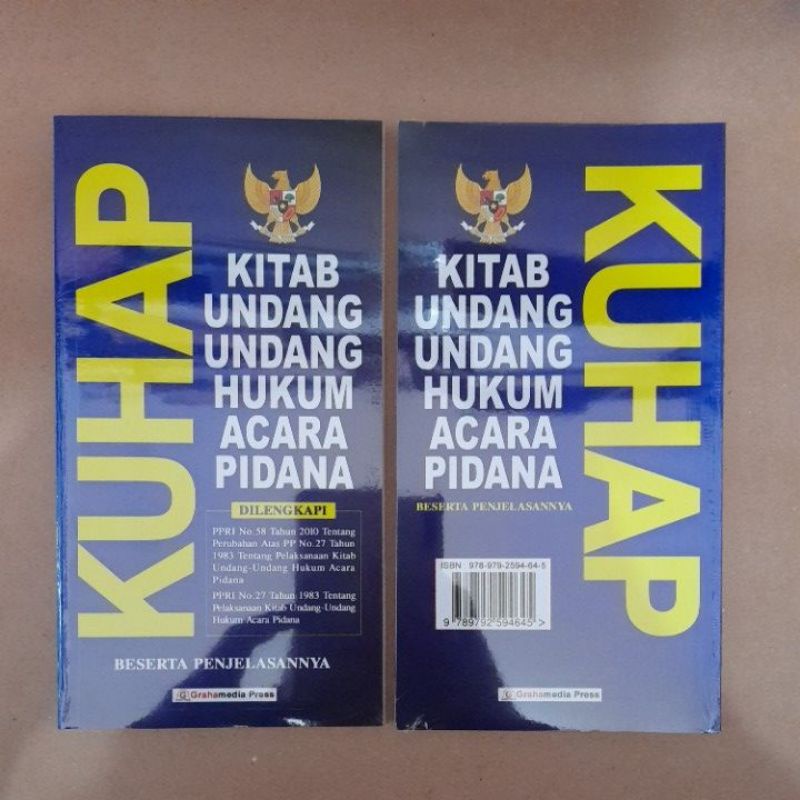 Jual KUHAP ( Kitab Undang Undang Hukum Acara Pidana ) | Shopee Indonesia