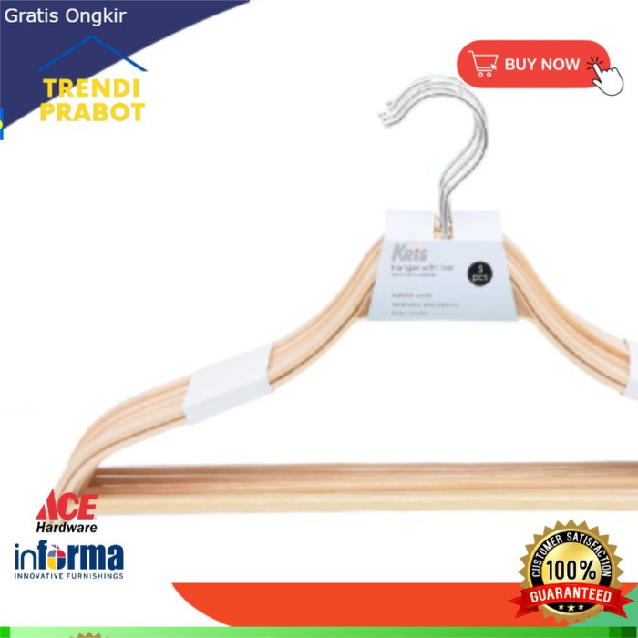 Jual INFORMA GANTUNGAN BAJU Set Hanger Baju Kapstok ACE Set Kris Set ...