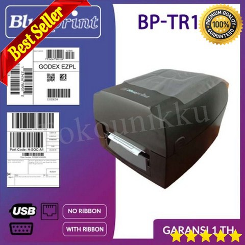 Jual PRINTER BARCODE THERMAL BLUEPRINT BP-TR110 USB SERIAL LAN | Shopee ...