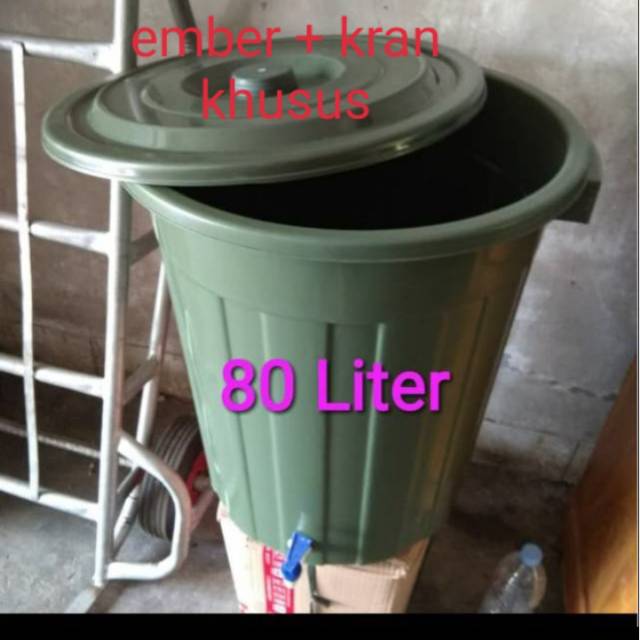 Jual Ember kran 70liter dg kran air ember wudhu/ ember cuci tangan.tong ...