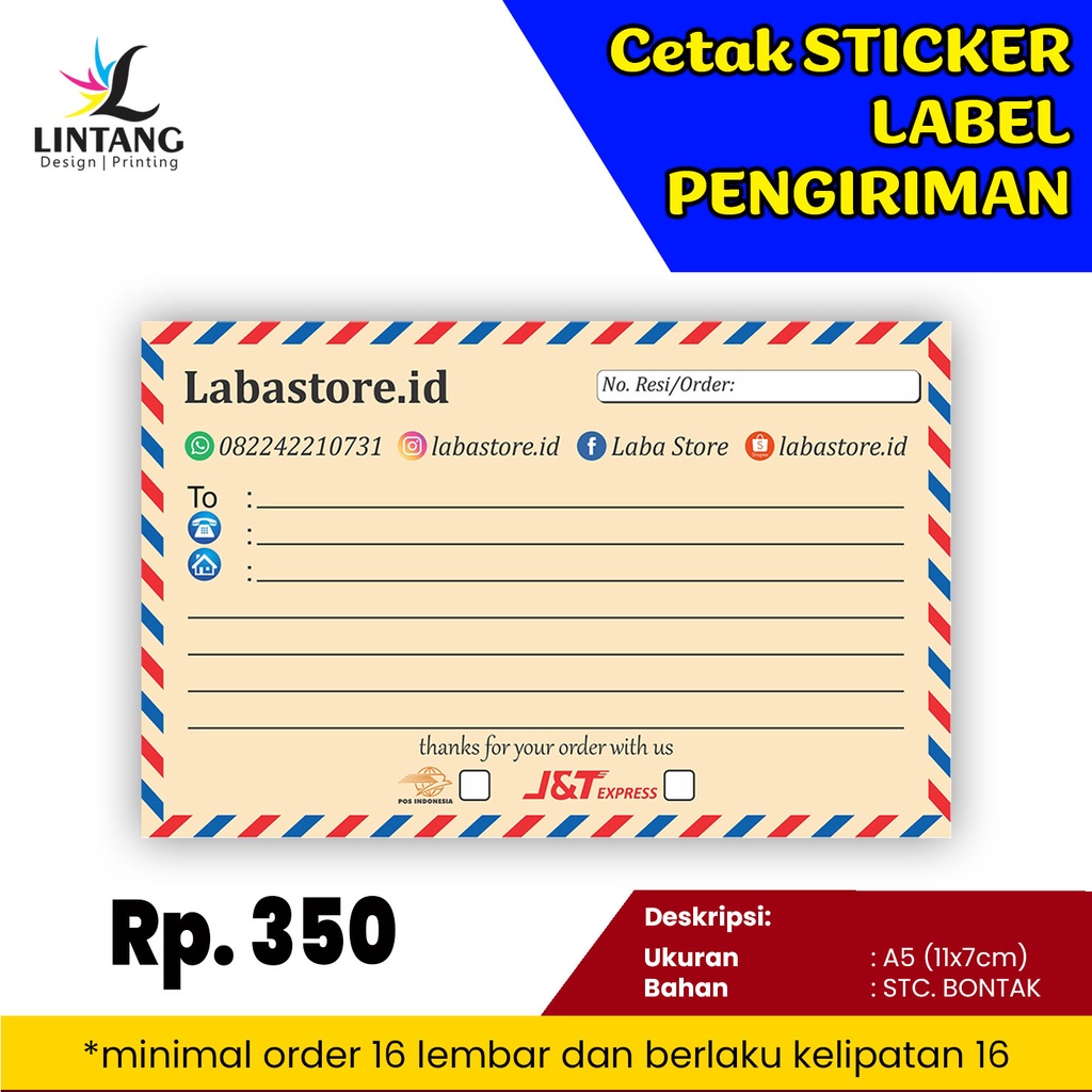 Jual Sticker Label, Desain custom sesuai penggunaan | Shopee Indonesia