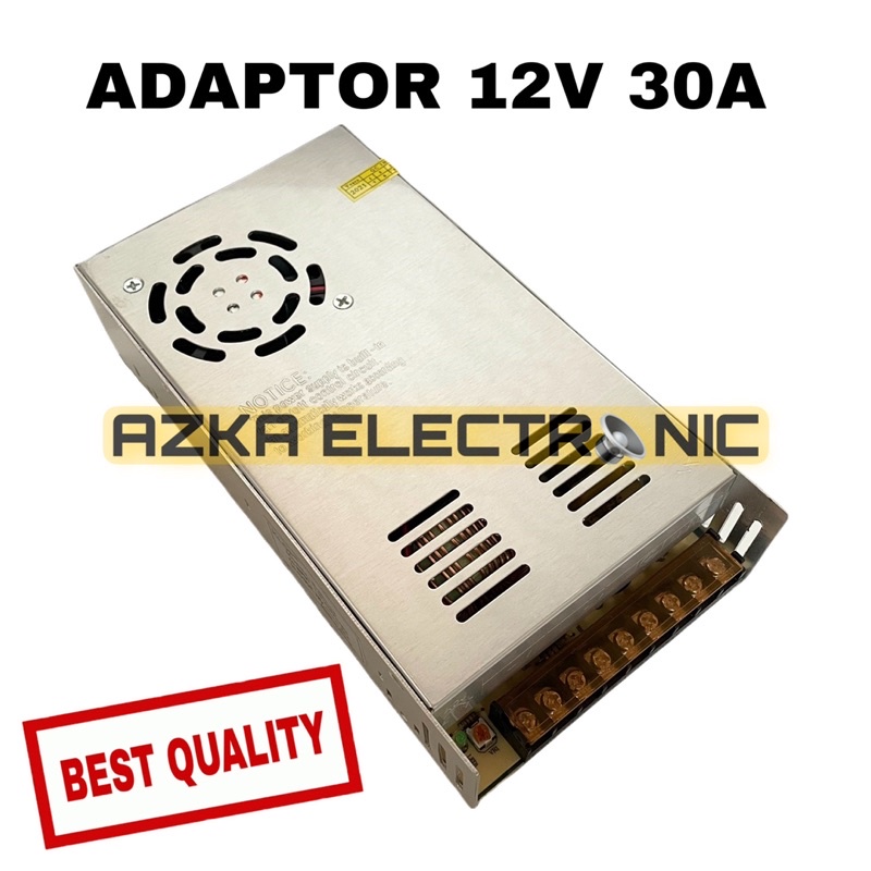 Jual Adaptor Power Supply 12V 30A Switching | Shopee Indonesia