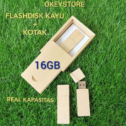 Jual FLASHDISK 16GB KAYU FDWD01 + KOTAK KAYU REAL KAPASITAS | Shopee ...