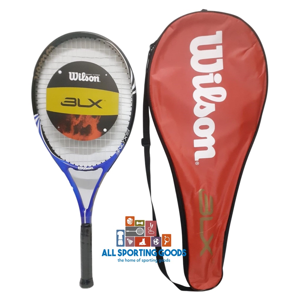 Jual Raket Tenis Tennis Wilson BLX Six.One Biru FREE Tas dan Senar ...
