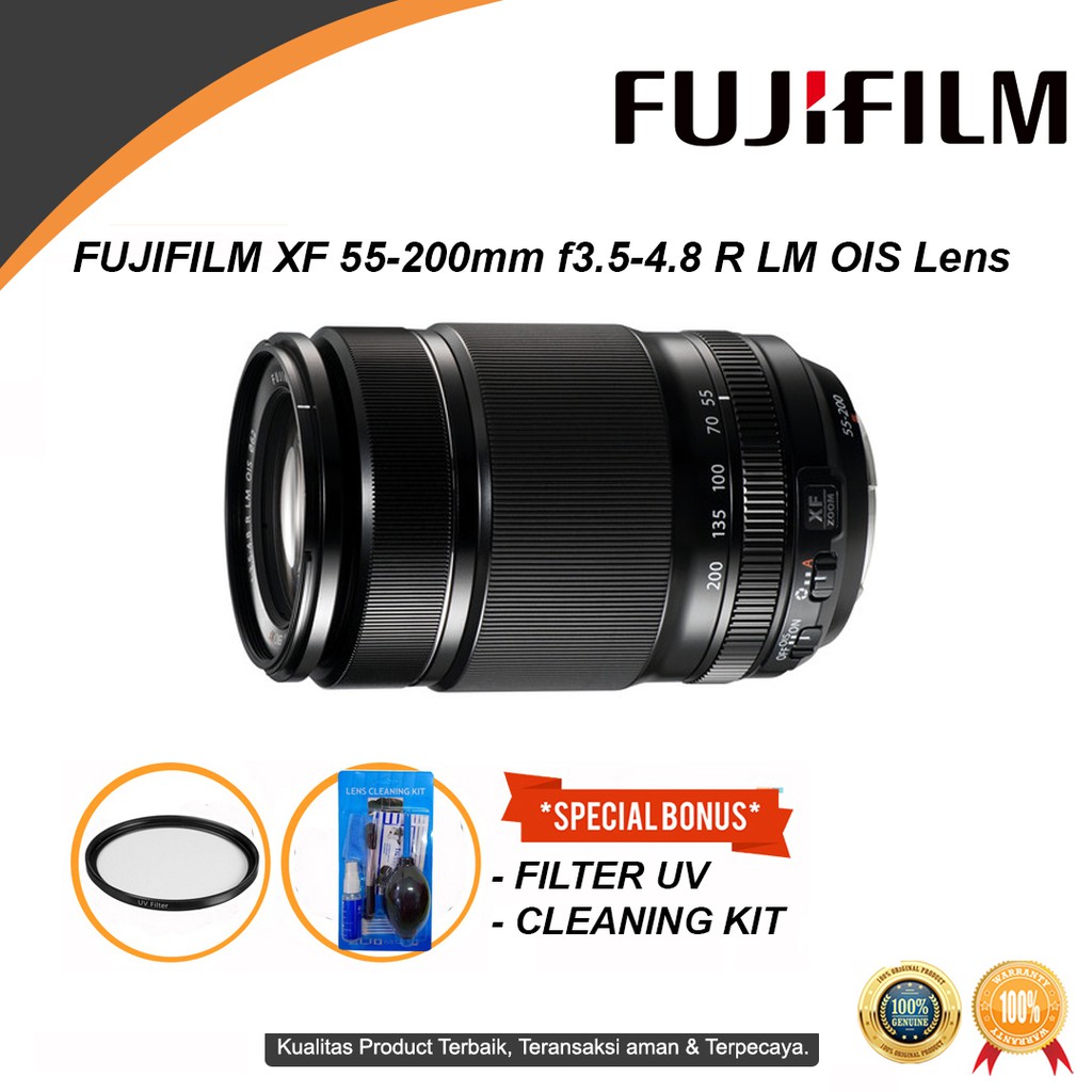 Jual Lensa FUJIFILM FUJINON XF 55-200mm f3.5-4.8 R LM OIS Lens Original ...
