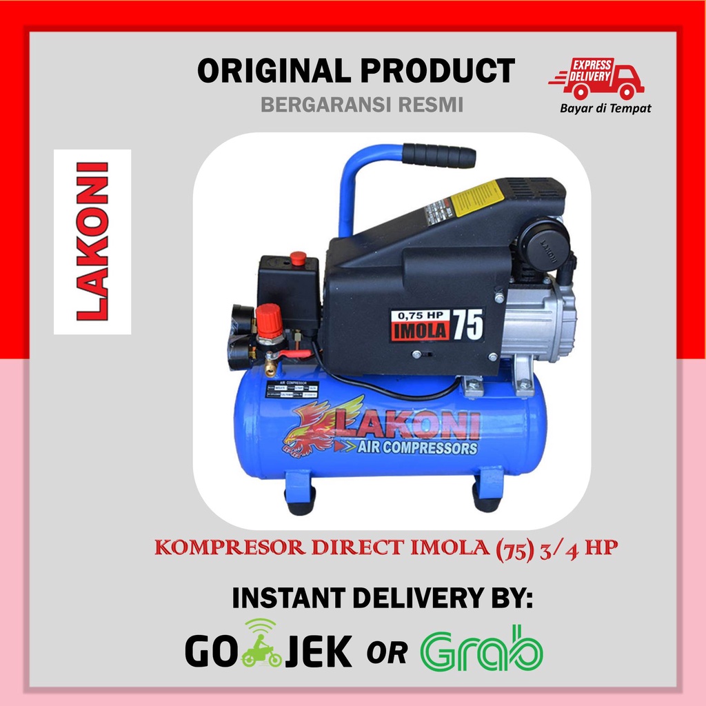 Jual Kompresor Pompa Angin Lakoni Imola 75 3/4 HP | Shopee Indonesia