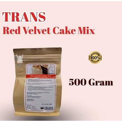 Jual TRANS RED VELVET CAKE MIX 500gr | Shopee Indonesia