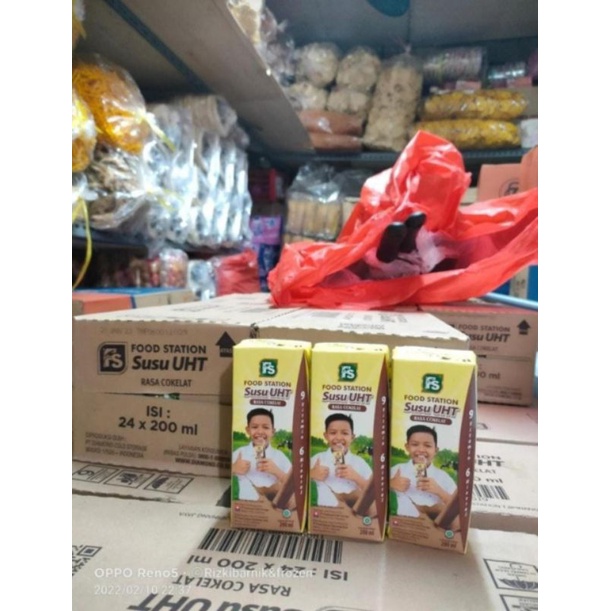 Jual SUSU UHT RASA COKLAT FOOD STATION | Shopee Indonesia