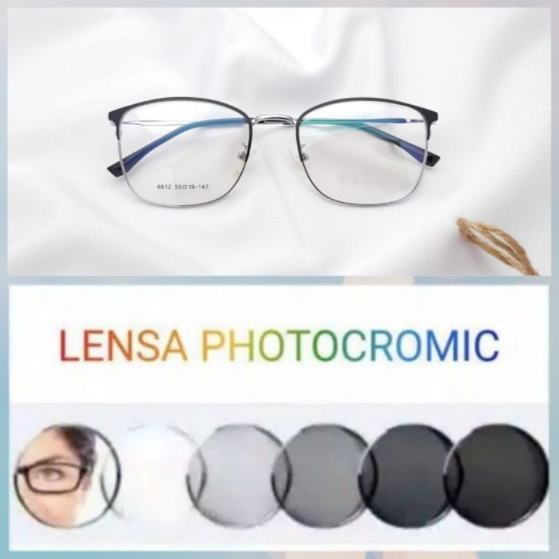 Jual paket free lensa minus atau plus.. frame kacamata 6612 | Shopee ...