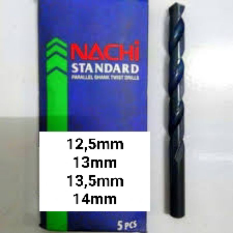 Jual Nachi Mata Bor Besi 12,5. 13. 13,5. 14 mm Tajam Berkualitas Asli Japan | Shopee Indonesia