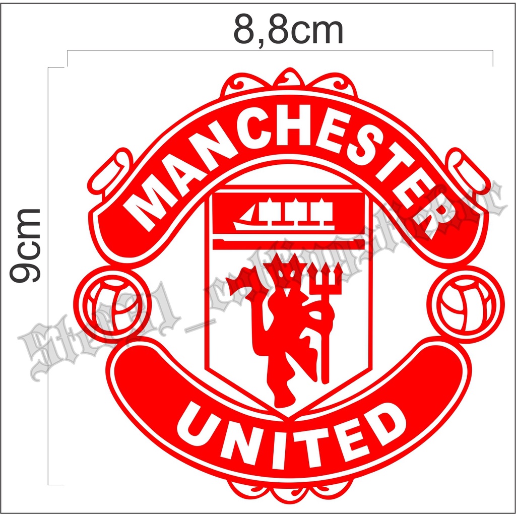 Jual Stiker cutting logo Manchester United, sticker logo MU | Shopee ...