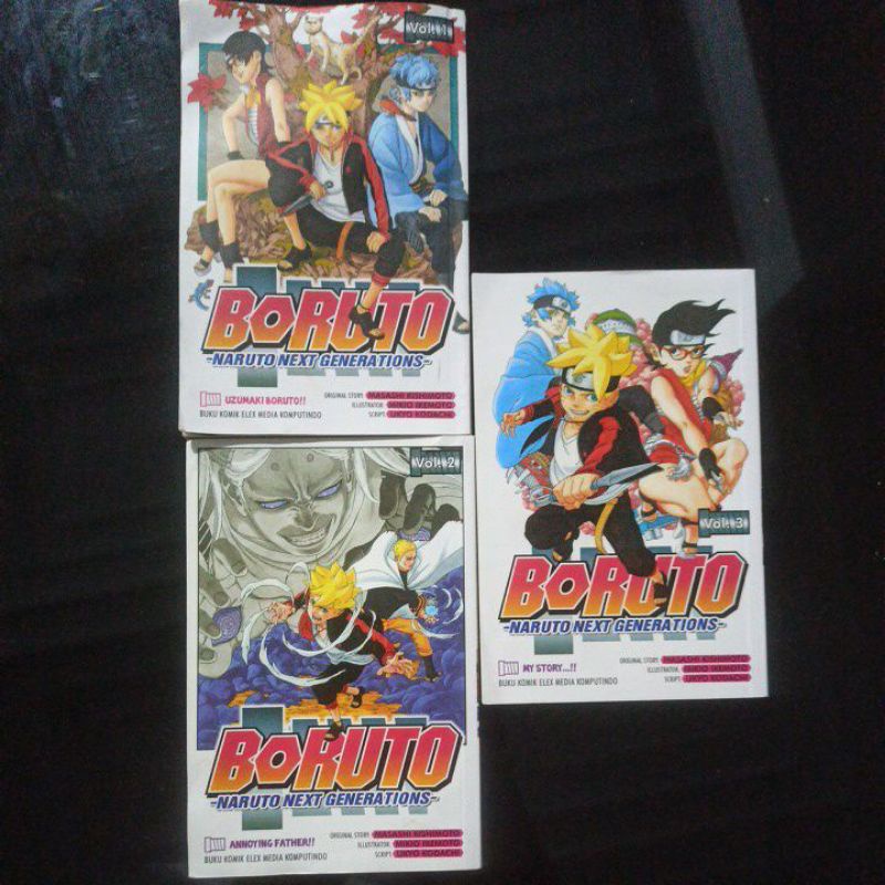Jual komik boruto vol. 1 dan vol. 2 (komik preloved) boruto naruto ...