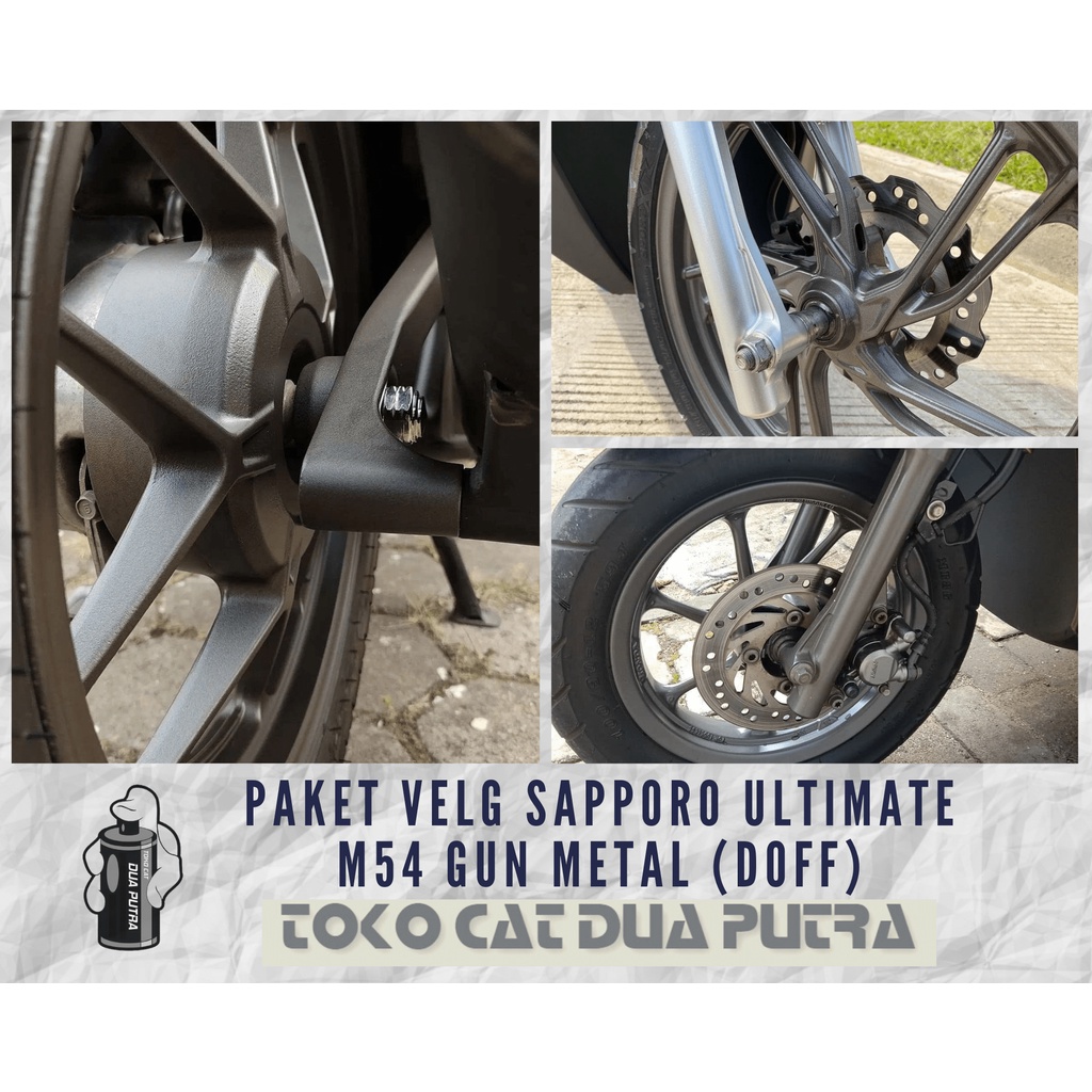Jual Paket Cat Velg Sapporo Ultimate M54 Gun Metal (Doff) | Shopee ...