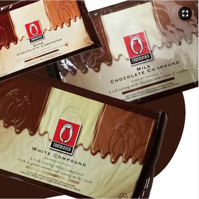 Jual Chocolate Cokelat Coklat Batang Batangan TULIP Compound 1kg 1 kg ...