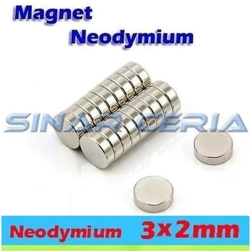 Jual Strong Magnet Neodymium 3x2mm Magnet Silinder 3x2 Bulat | Shopee ...