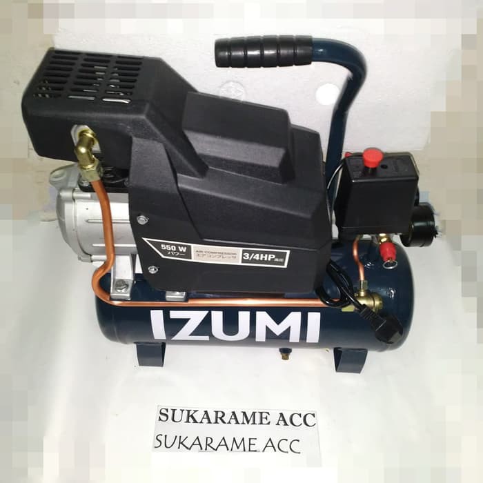 Jual IZUMI MINI AIR COMPRESSOR 3/4 HP 9L 1 PHASE KOMPRESOR ANGIN JAPAN ...