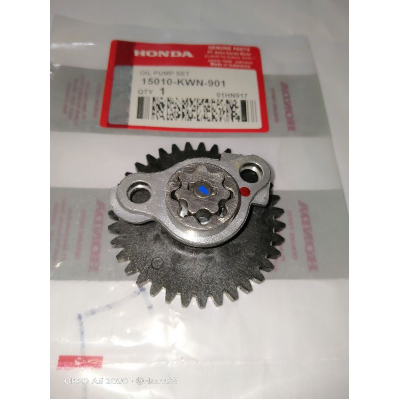 Jual Gigi pompa oli Gear oil Vario 125 KWN asli original set | Shopee Indonesia