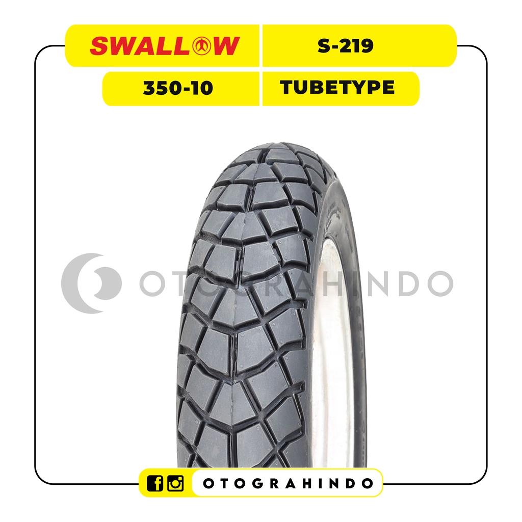 Jual Ban Luar Vespa Scooter Swallow S-219 3.50-10 Ring 10 Tube type Ban Motor Scooter Vespa ...