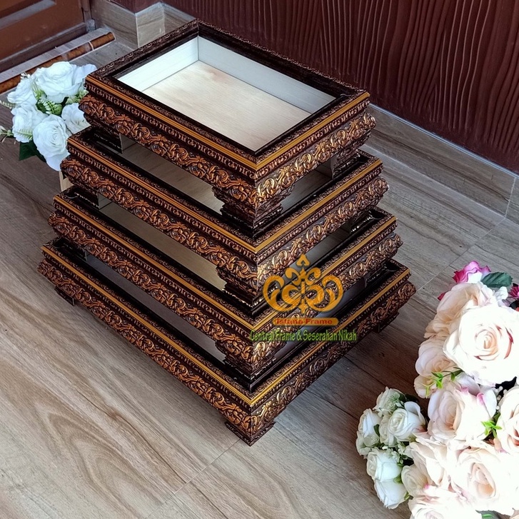 Jual KOTAK BAKI BOX SESERAHAN NIKAH DOUBLE FRAME KAKI (BAKI SAJA ...