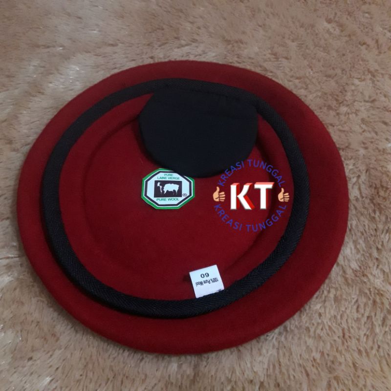 Jual baret kopassus merah/topi baret camel | Shopee Indonesia