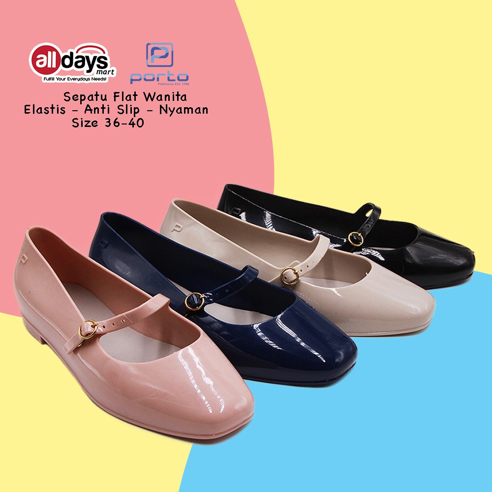 Jual Porto Sepatu Sandal Selop Wanita ETH Size 36-40 | Shopee Indonesia