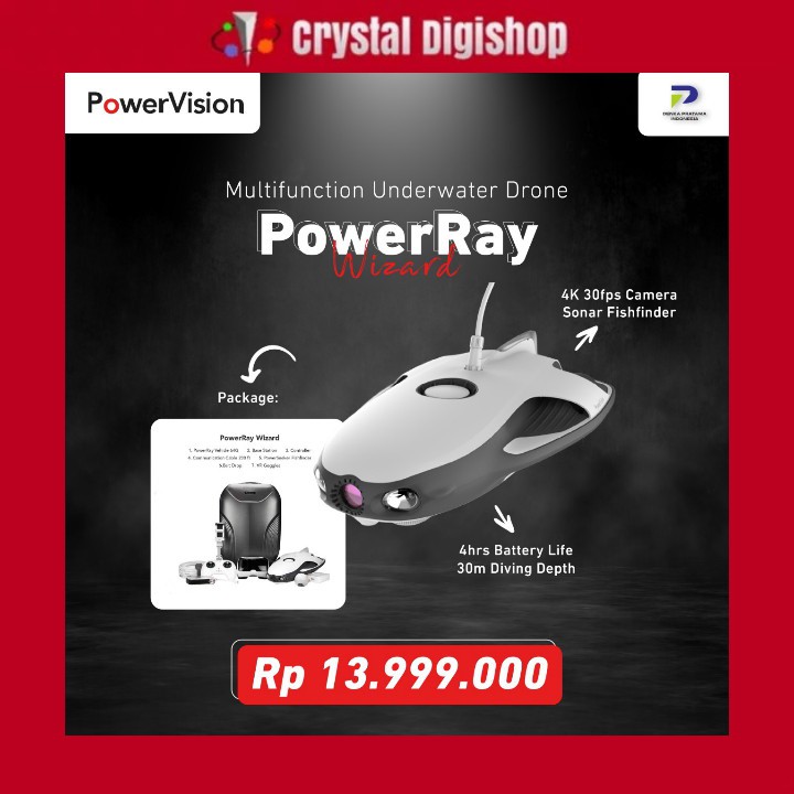 Jual Power Vision PowerRay Wizard Underwater / Power Ray Wizard ...