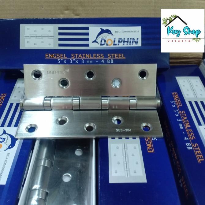 Jual ENGSEL TEBAL STAINLESS 5 INCH / ENGSEL PINTU | Shopee Indonesia