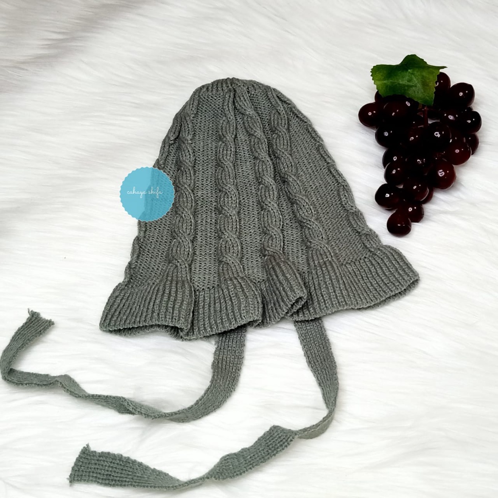 Jual KUPLUK BONET RUFFLE/ Topi Bonet Bayi Rajut Anak Bahan Premium ...