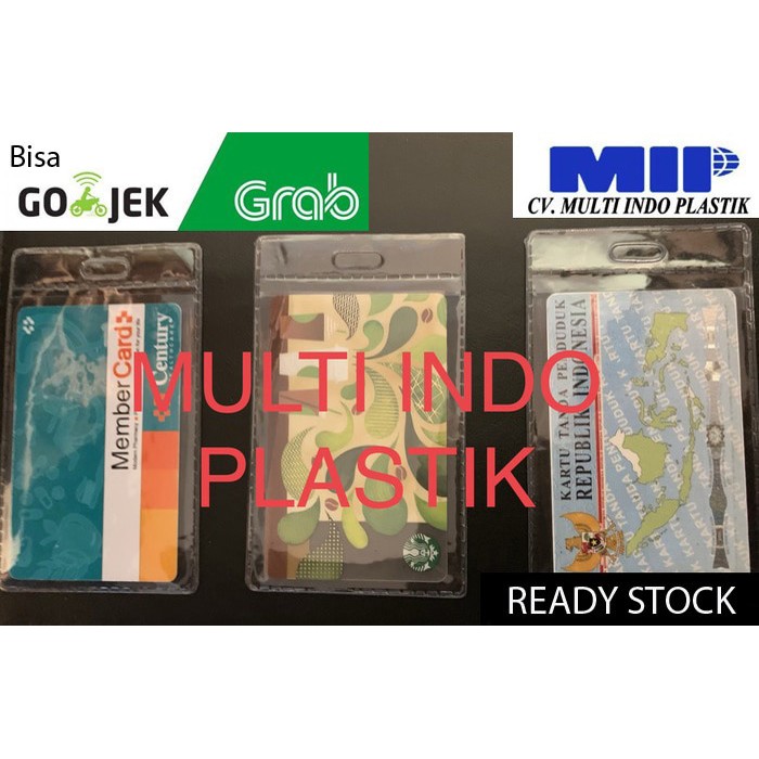 Jual Etoll bening/plastik nametag bening/plastik id card bening/id card ...