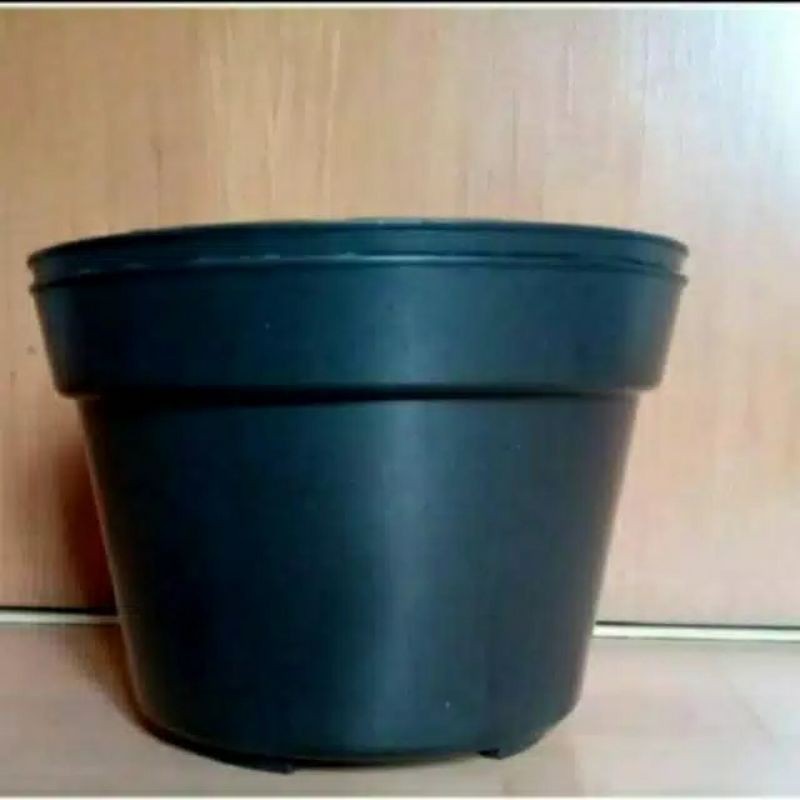 Jual pot bunga hitam tebal 30cm 1lusin (12pcs) | Shopee Indonesia