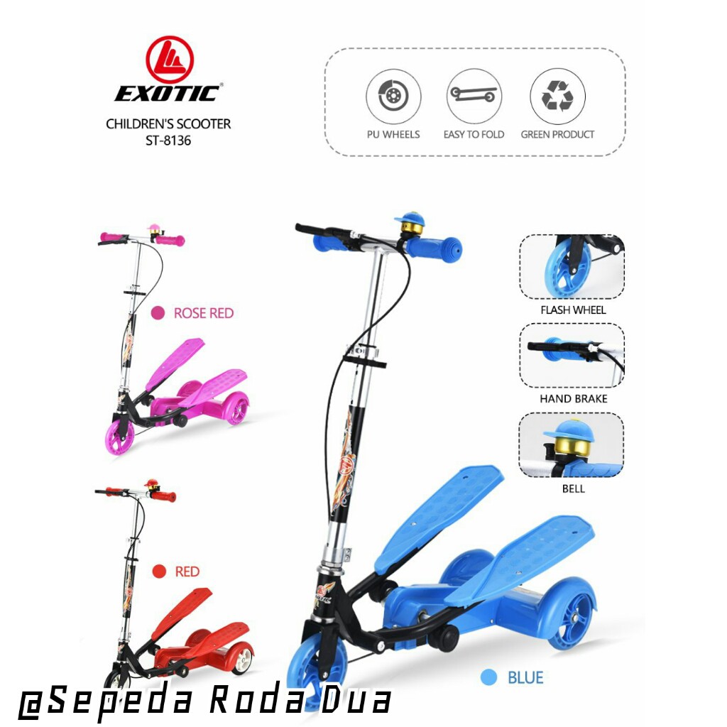 Jual Scooter/skuter model injak Exotic ST-8136 | Shopee Indonesia