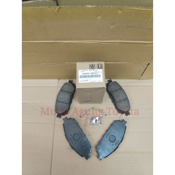 Jual brake pad kampas rem depan innova reborn original 04465-0k430/0k431 | Shopee Indonesia