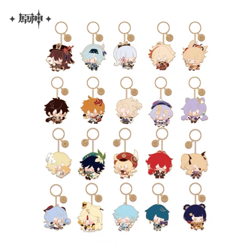 Jual READY Genshin Impact Metal Keychain character (official) | Shopee ...