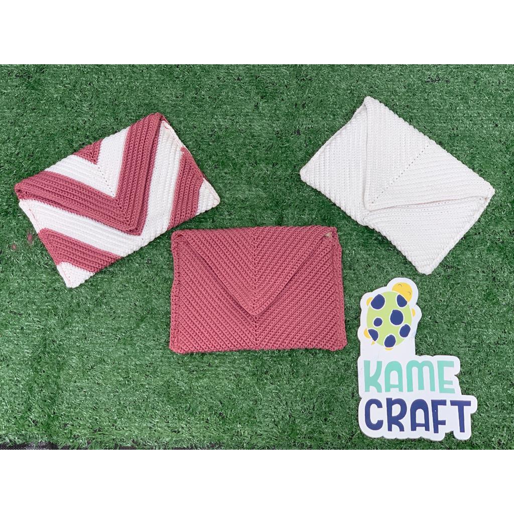 Jual DOMPET CROCHET/RAJUT LIPAT MODEL AMPLOP UKURAN MEDIUM | Shopee ...